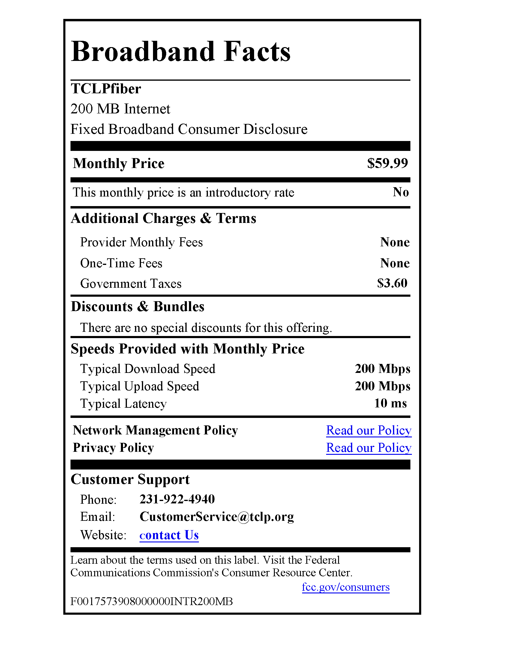 TCLPfiber for Your Home – Traverse City Light & Power